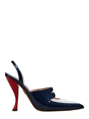Thom Browne Curved-heel Cut-out Pumps - Black