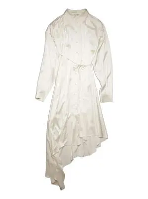 Acne Studios Asymmetrical Cut-out Shirt Dress - White