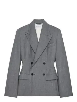 Givenchy Double-breasted Wool Jacket - Medium Gray