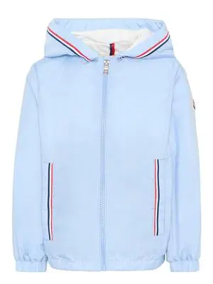 Moncler Granduc Hooded Zip-up Windbreaker Jacket - Sky-blue