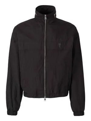 AMI Ami Paris Logo Printed Zip-Up Jacket