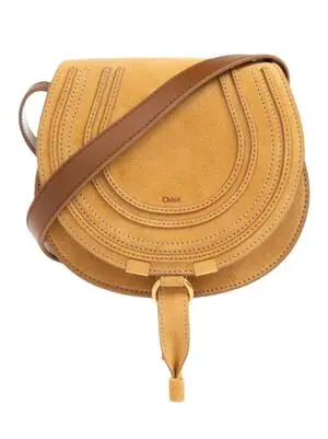 CHLOÉ Chloe Small Marcie Suede Crossbody Bag