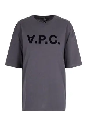 A.p.c. Logo Printed T-shirt - Gray