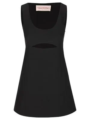 Valentino Garavani Cut-out Sleeveless Dress - Black