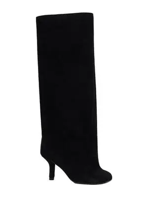 MAISON MARGIELA Square Toe Slouch Boots - Black