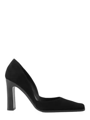 THE ROW Mae Square Toe High Heels - Black
