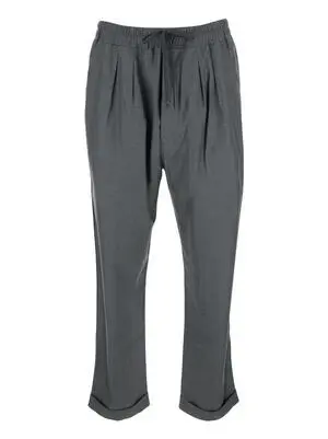 TOM FORD Silk Drawstring Pants - Grey