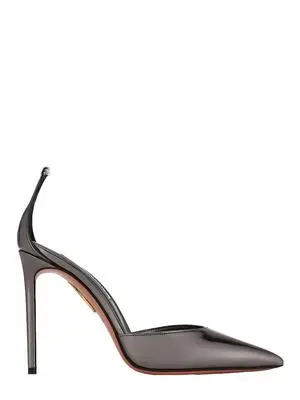 AQUAZZURA Comet Pointed-toe Pumps With Crystal Embellishment - Black