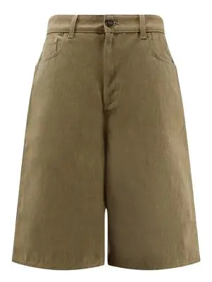 RÓHE Belt Loop Shorts - Green