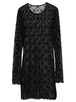 MARINE SERRE Marine Serre Moon Embellished Long-Sleeved Dress
