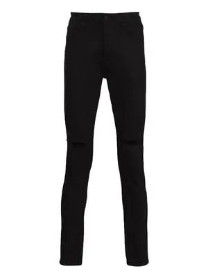 Ksubi Ace Slice Skinny Jeans With Knee Slits - Black