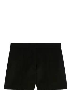 Sportmax Buono Pleated Tailored Shorts - Black