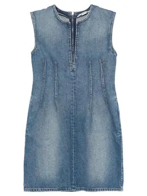 Stella McCartney Denim Sleeveless Mini Dress - Blue