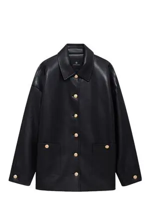 ANINE BING Luca Leather Jacket - Black