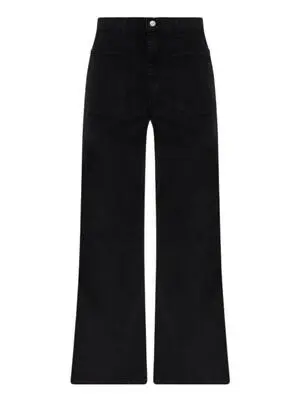 COURREGES Patch Pocket Jeans - Black