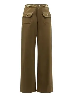 Celine Belt-loop Casual Pants - Brown