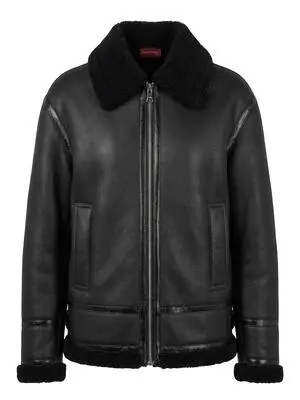 Gucci Collared Zip-up Jacket - Black