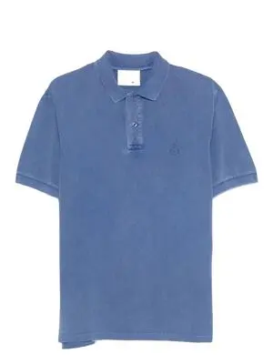 Isabel Marant Étoile Embroidered Logo Polo Shirt - Blue