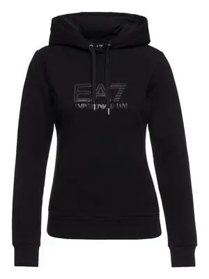 Emporio Armani Ea7 Hooded Sweatshirt - Black