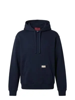 Gucci Technical Nylon Jersey Sweatshirt - Navy Blue