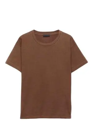 Prada Cotton T-shirt - Tobacco Color