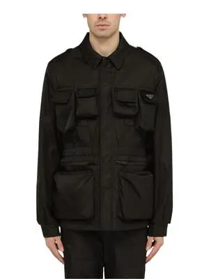 Prada Multi-pocket Shirt Jacket - Black