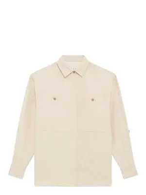 IRO PARIS Long Sleeve Shirt With Button Placket - Nude