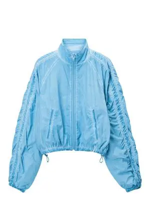 Alexander Wang Ruched Track Jacket - Washed Sky