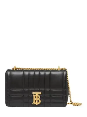 Burberry Lola Logo Plaque Small Crossbody Bag - Black