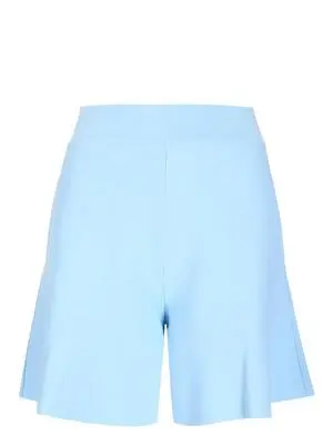 Stella McCartney High-rise Peplum Shorts - Blue