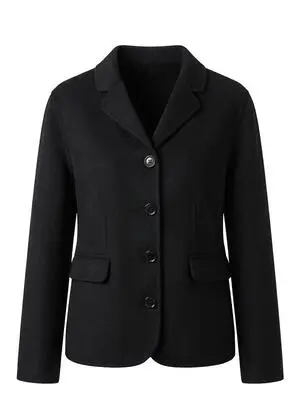Max Mara Long Sleeve Collared Jacket - Black