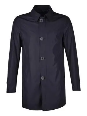 Herno Herno Single-Breasted Buttoned Shirt Coat Black