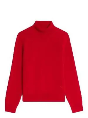 Celine Turtleneck Sweater In Scottish Cashmere - Red