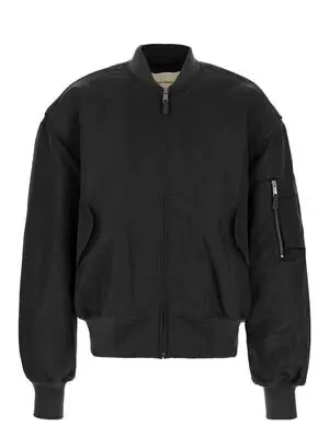 ENTIRE STUDIOS Padded Bomber Jacket With Zip Closure - Black