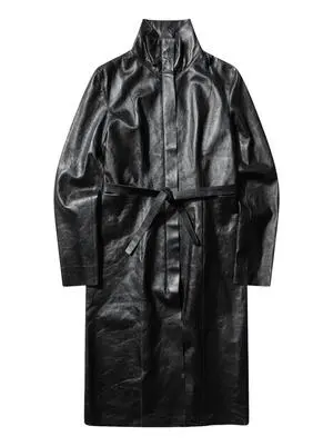 Our Legacy Concealed Calfskin Coat - Black