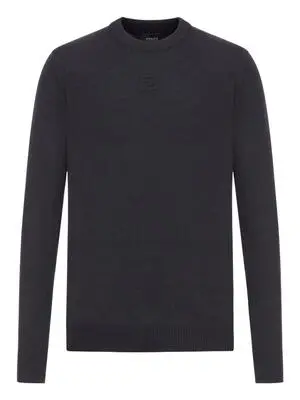 Fendi Crewneck Long-sleeve Knitted Jumper - Black
