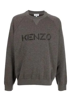 KENZO Kenzo Logo Print Crewneck Jumper