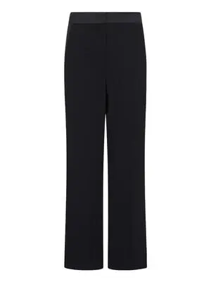 Marella Front Pleated Casual Pants - Black