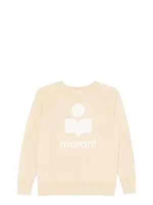 Isabel Marant Étoile Isabel Marant Etoile Logo Print Crewneck Sweatshirt Nude