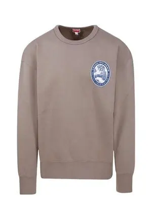 Kenzo Long-sleeved Crewneck Sweatshirt - Gray