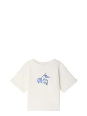 Bonpoint Faros Cherry Printed Sweatshirt - White