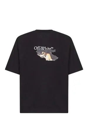 Off-White Paint Arrow Skate Crewneck T-shirt - Black
