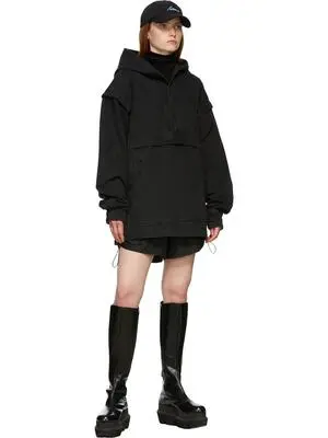 We11Done Logo Elasticated Waist Shorts - Black