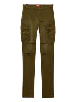 DIESEL® Faded Cargo Pants - Brown