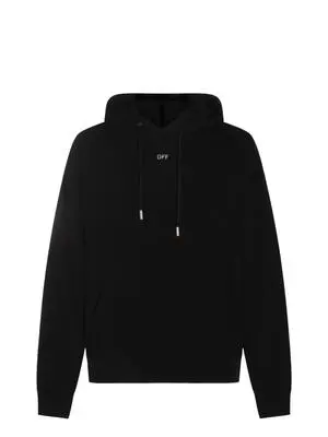 OFF-WHITE Off-White Logo Printed Drawstring Hoodie