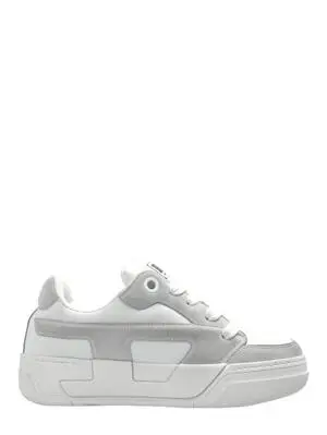 DIESEL® Panelled Low Top Sneakers - Gray
