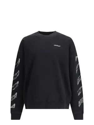 Off-White Scribble Diagram Crewneck Sweatshirt - Black