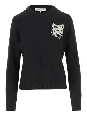 MAISON KITSUNÉ Maison Kitsuné Fox Head Intarsia Regular Jumper