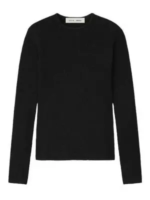 Fear Of God Long Sleeve T-shirt With Rib-knit Crewneck - Black
