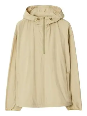 Burberry Logo-embroidered Hooded Jacket - Nude